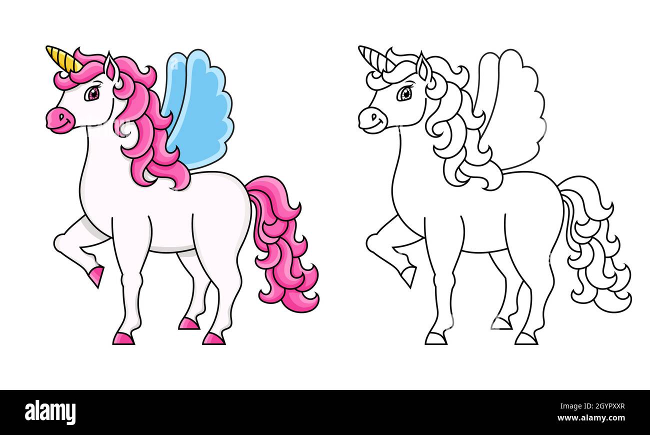 fairy horse coloring page