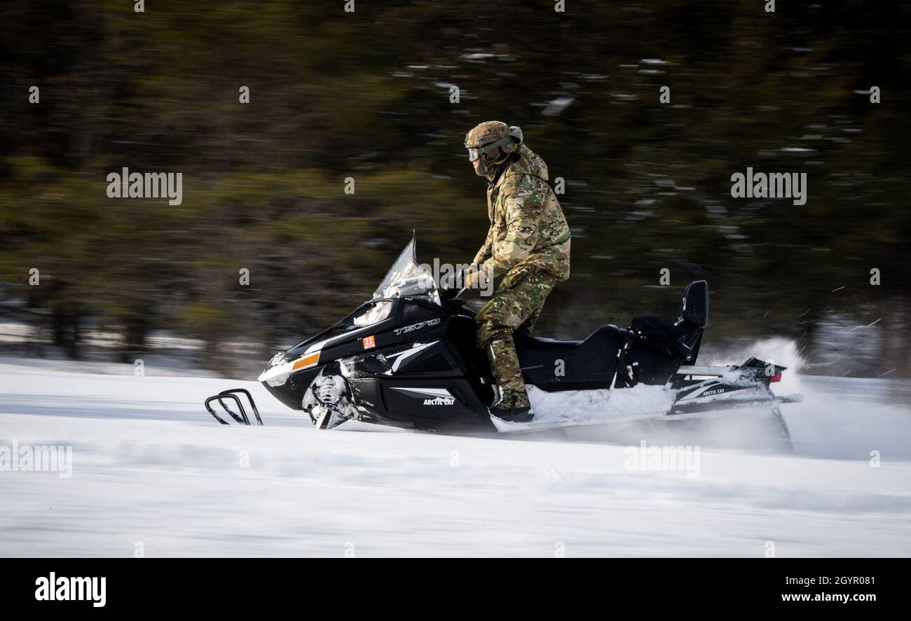 Combat snowmobile hi-res stock photography and images - Alamy