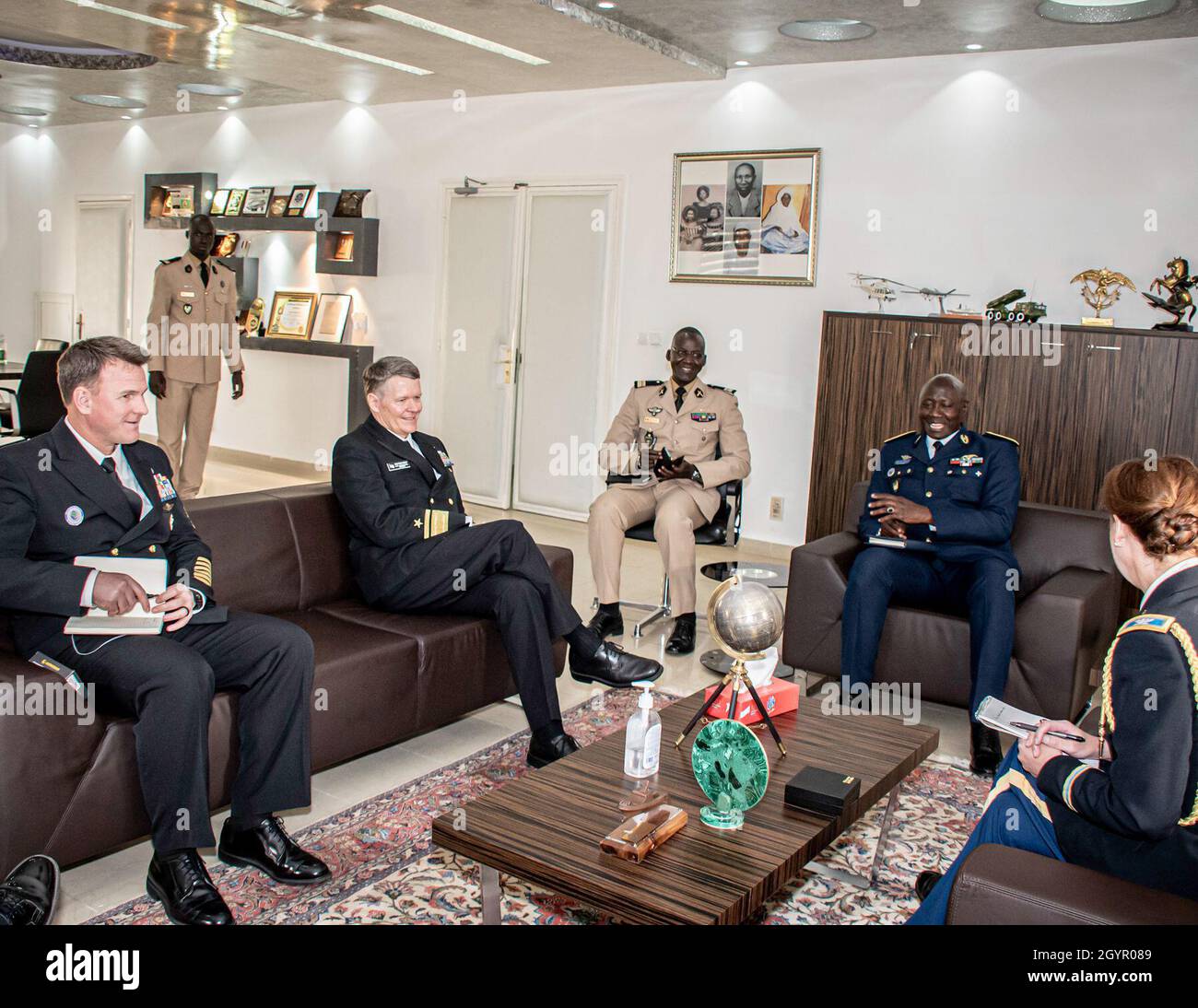Senior USG delegation RADM Morley and Command Master Chief Burton meet ...