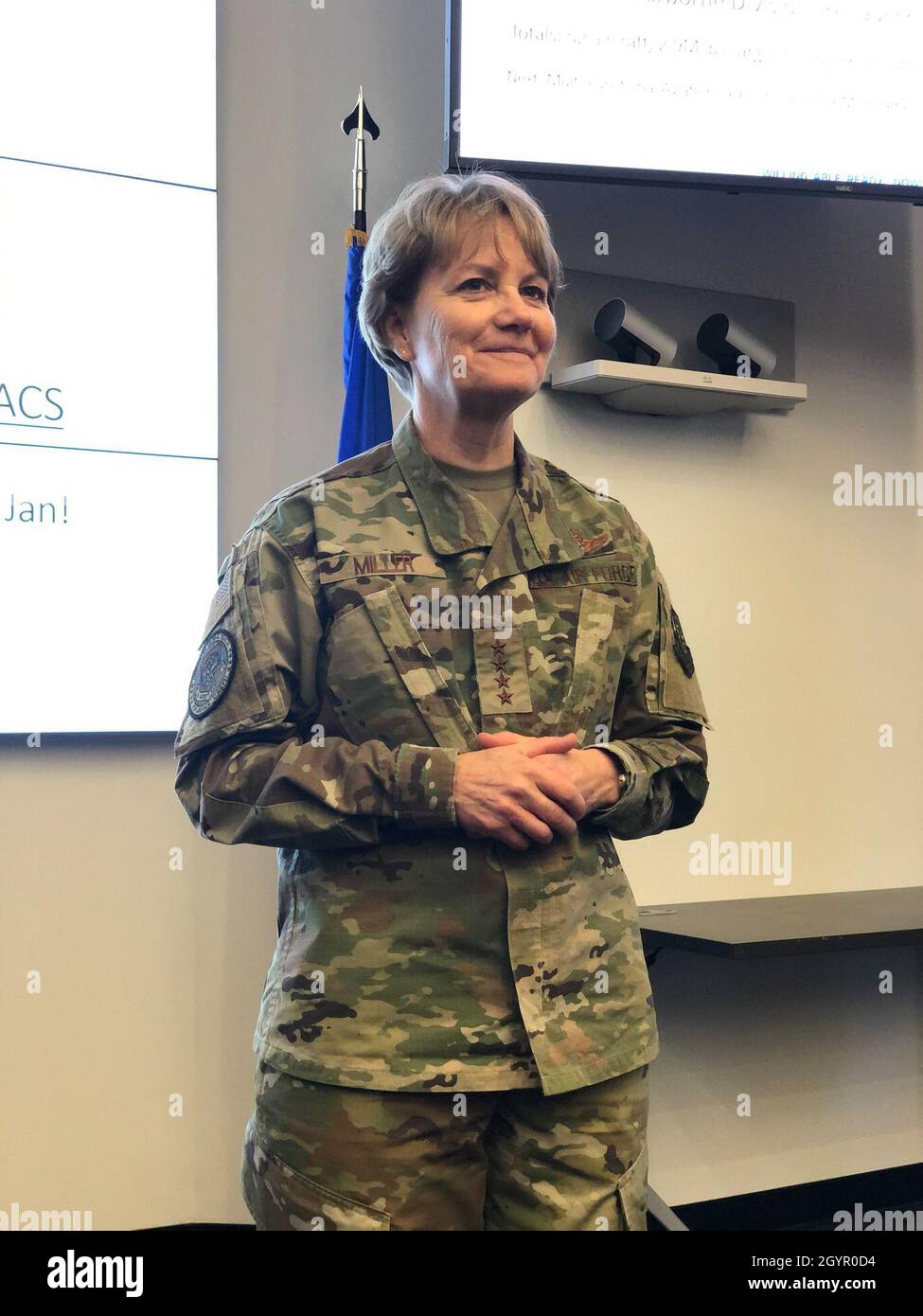 General Maryanne Miller and Chief Greene visited the 43rd Air Mobility ...