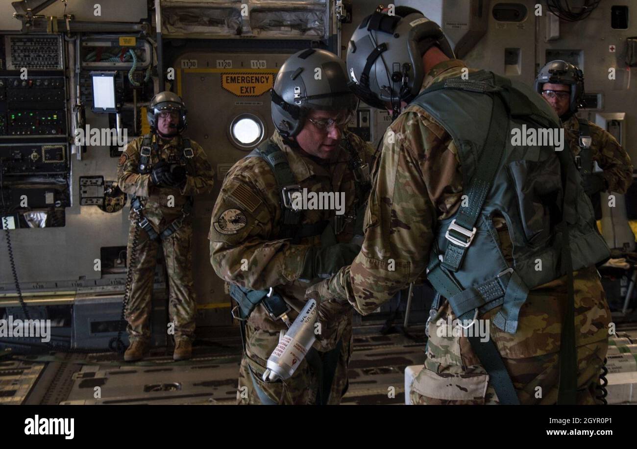 Chief Master Sgt. Donald Rouse, a loadmaster with the 39th Rescue ...