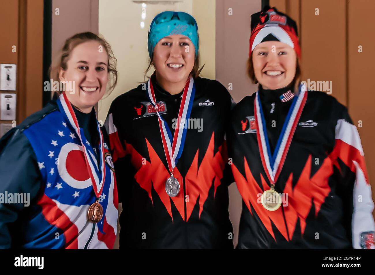 Women's Central Region Senior Class Sprint race from left to right ...