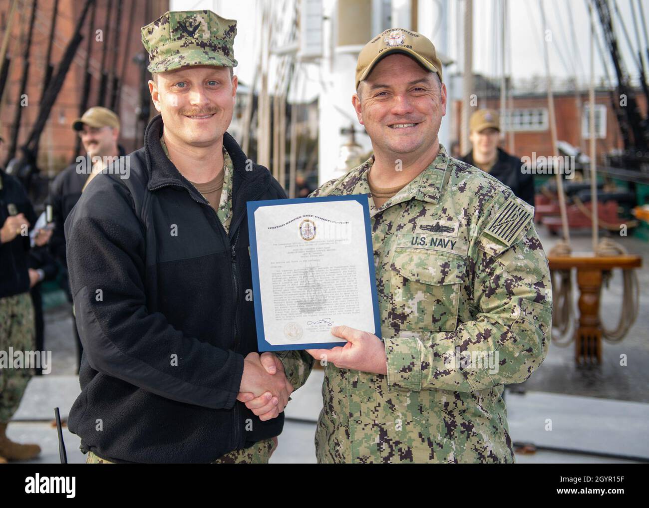 BOSTON (Jan. 23, 2019) Hospital Corpsman 1st Class Eric Garneau, from ...