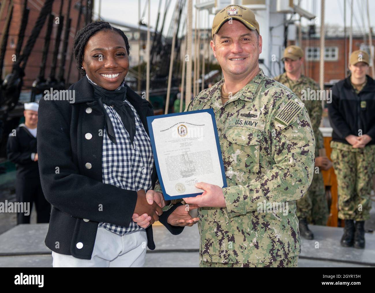 BOSTON (Jan. 23, 2019) Yeoman 3rd Zhane Brown, from Chester, Va ...