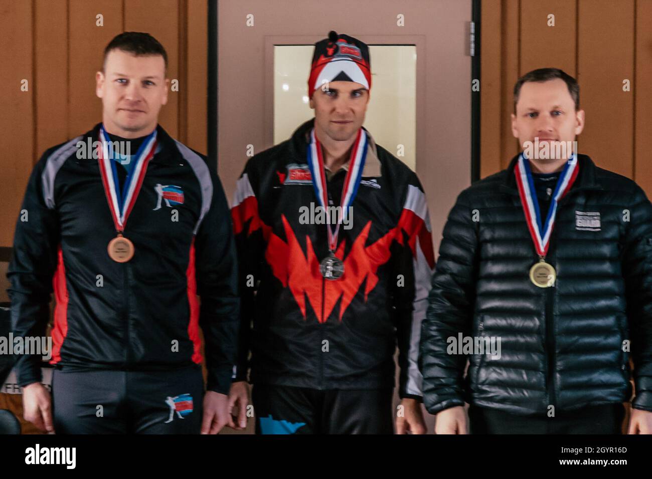 Men's Central Region Master's Pursuit race from left to right; Third ...