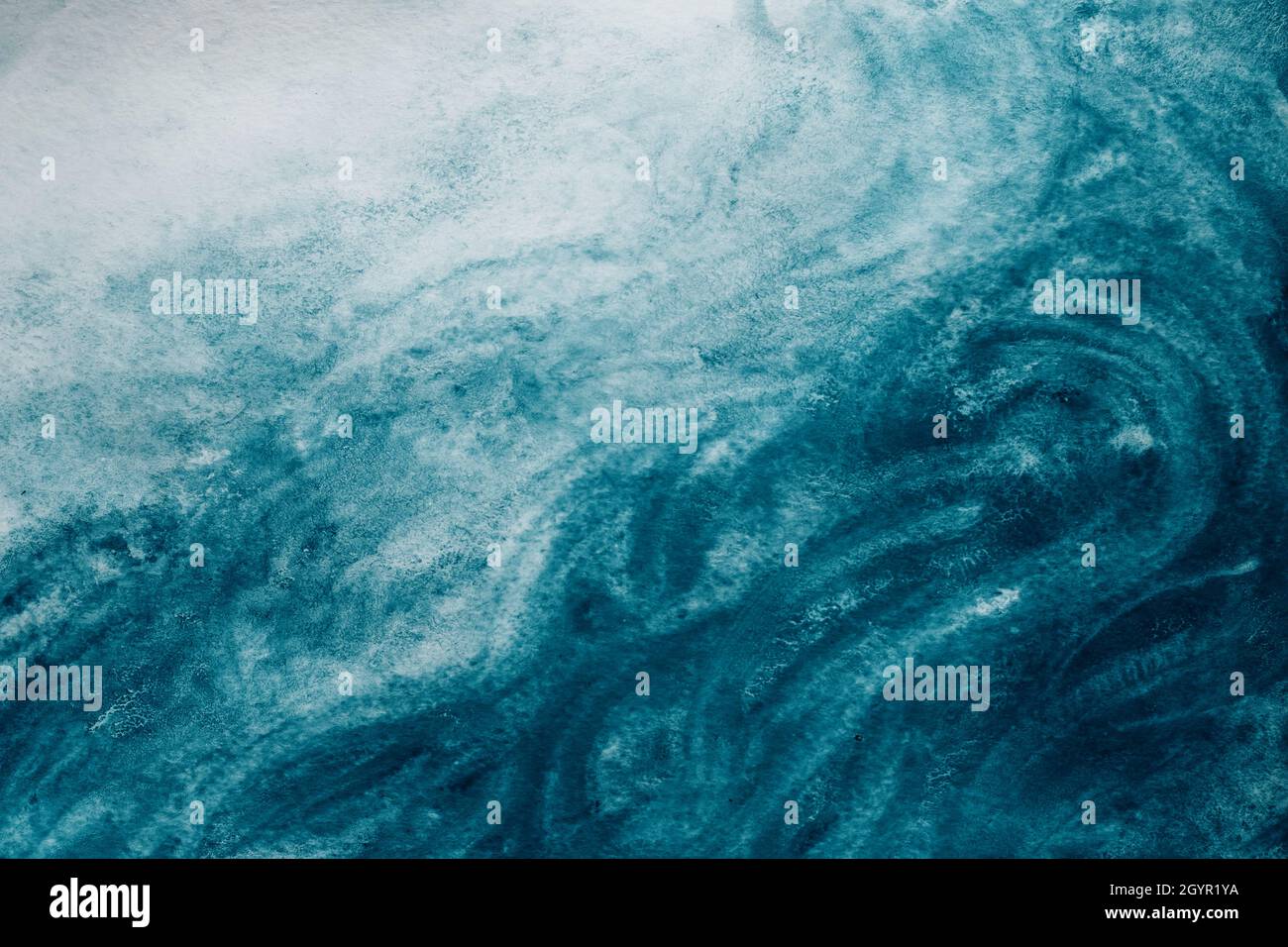 Hand painted watercolor sea background Stock Photo - Alamy