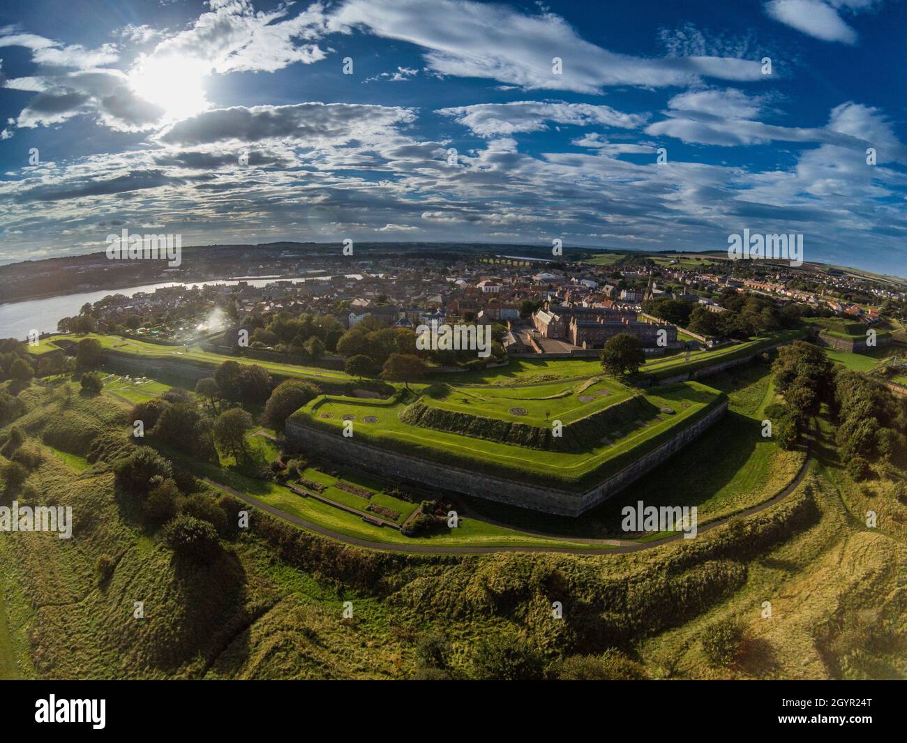 Windmill Bastion part of the Elizabethan ramparts that surround England ...