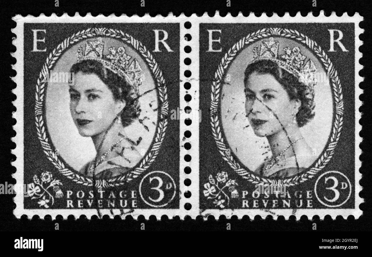 Elizabeth ii stamp Black and White Stock Photos & Images - Alamy