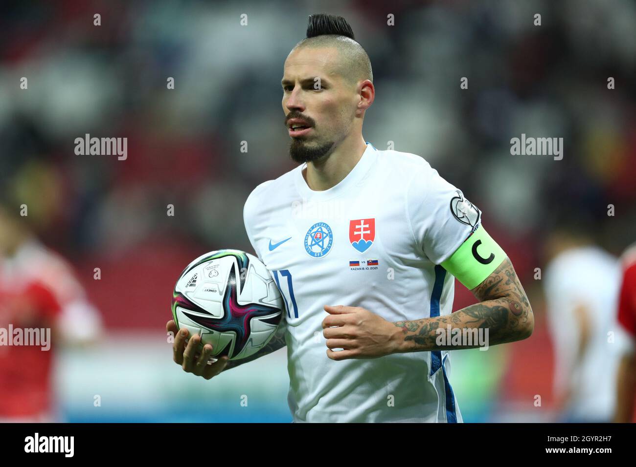 Kazan, Russia. 08th Oct, 2021. KAZAN, RUSSIA - OCTOBER 8: Marek Hamsik ...