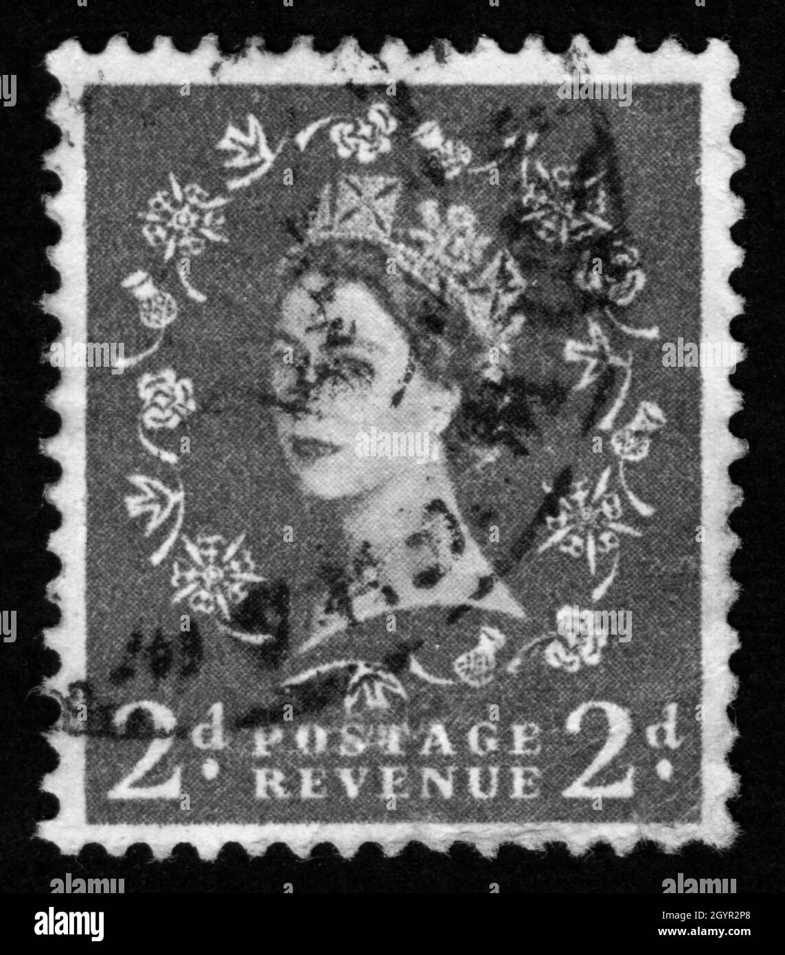 Elizabeth ii stamp Black and White Stock Photos & Images - Alamy