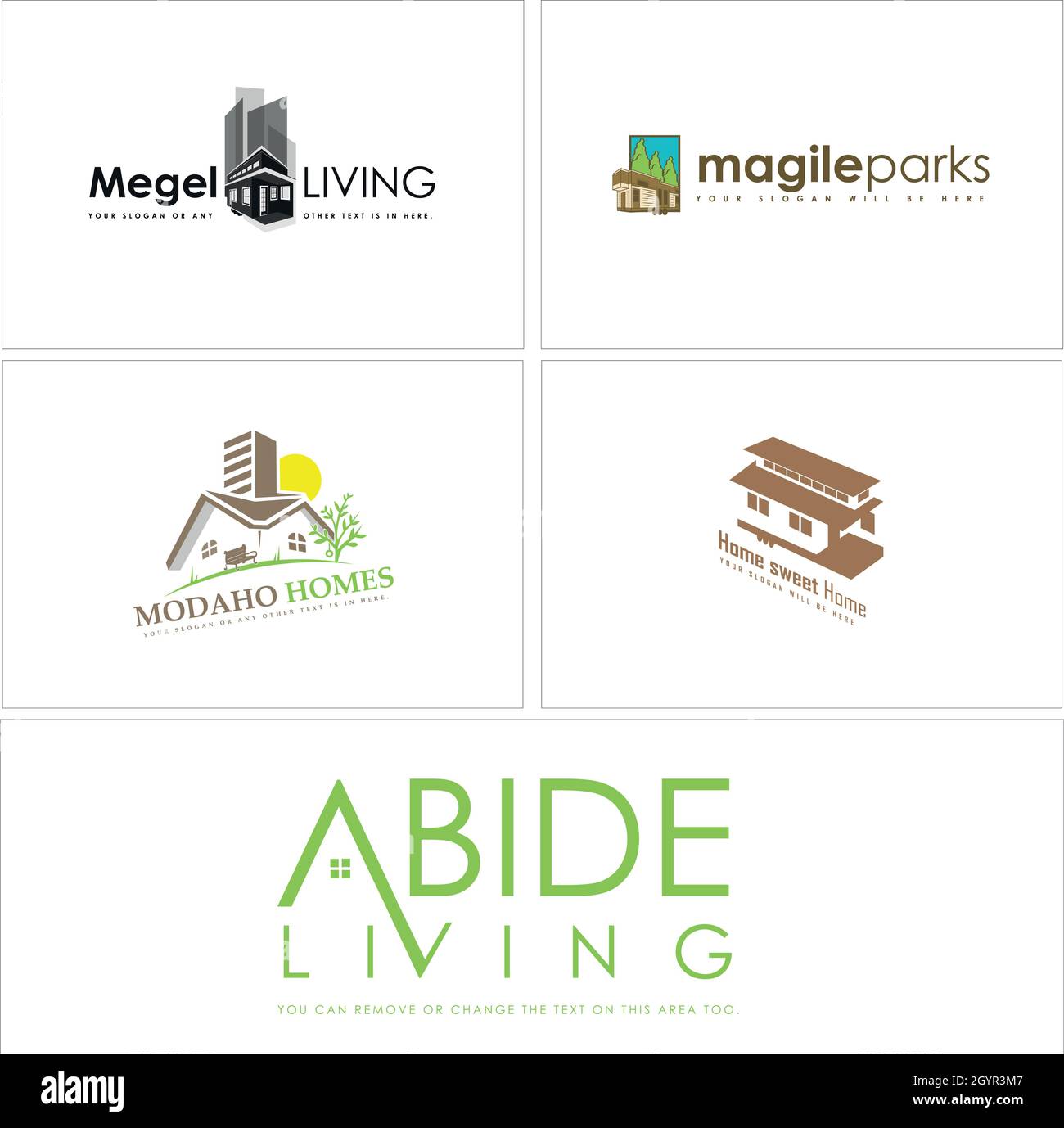 Modern building exterior nobody Stock Vector Images - Alamy