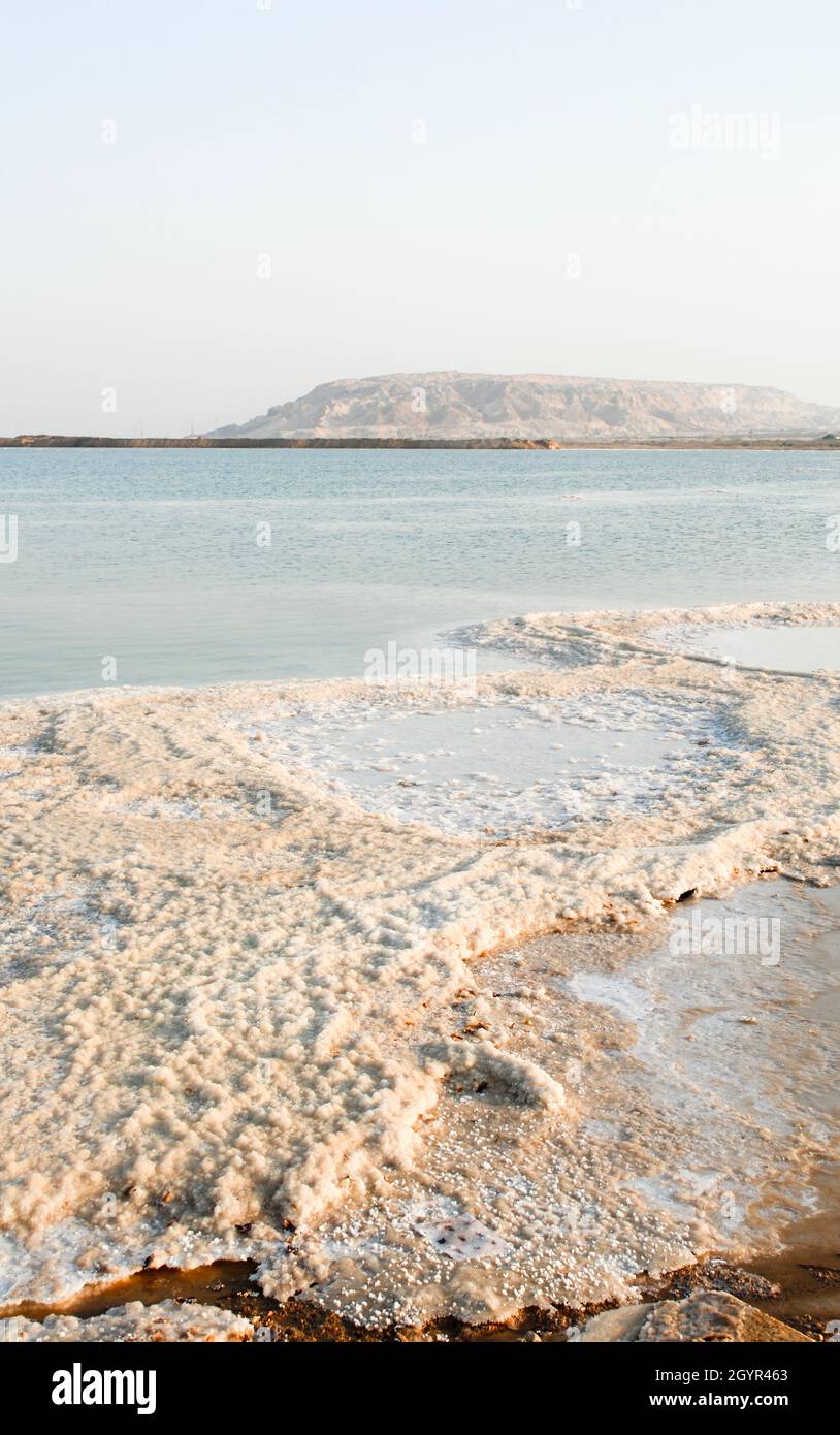 Israel, Dead Sea Salt crystal Stock Photo - Alamy