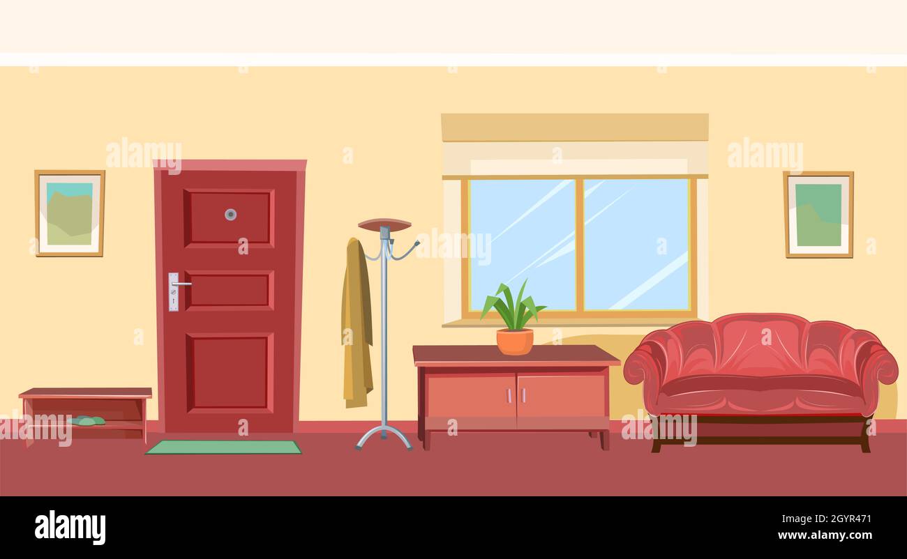 Interior cozy room Stock Vector Images - Alamy