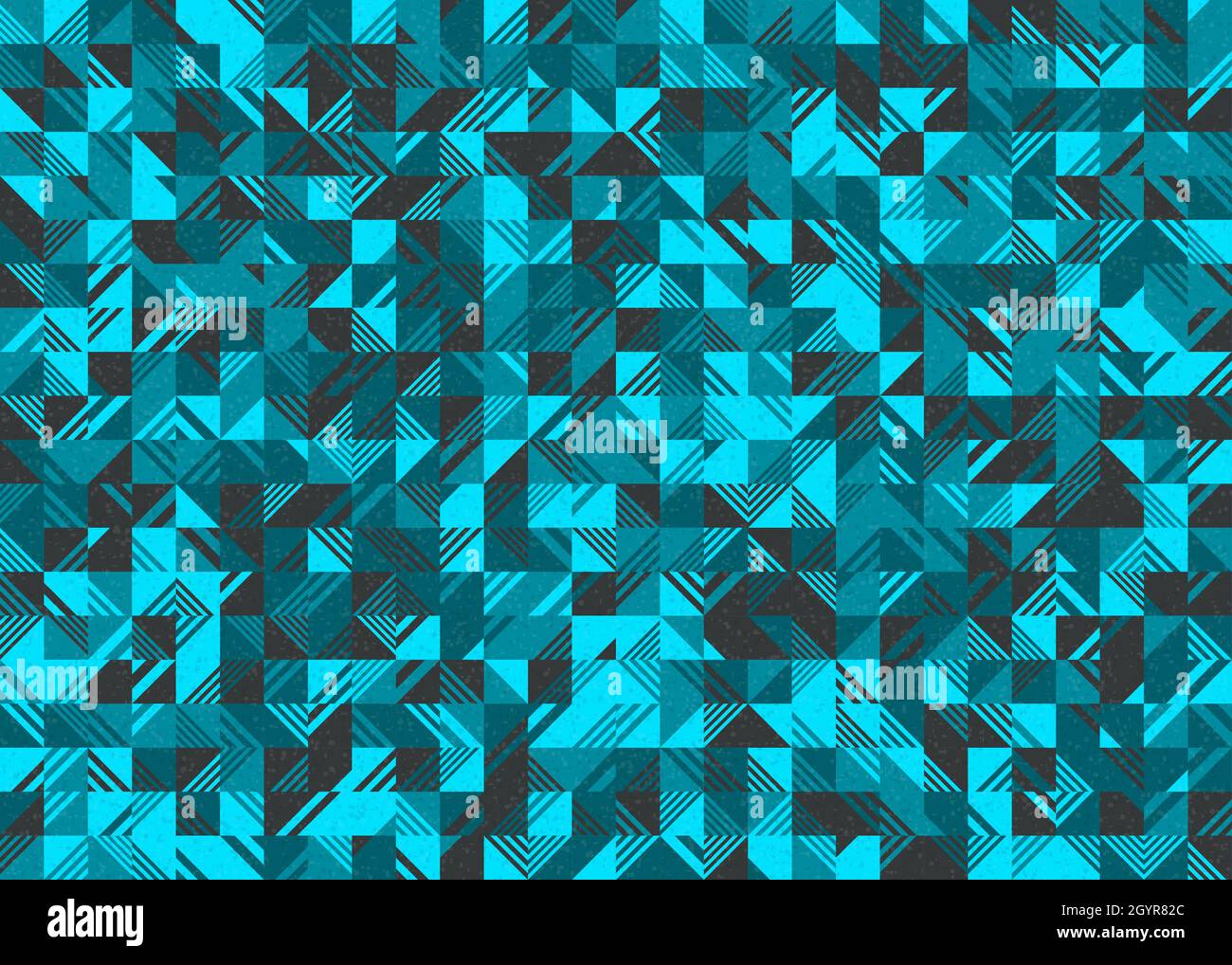 Abstract Geometrical generative computational art illustration Stock ...