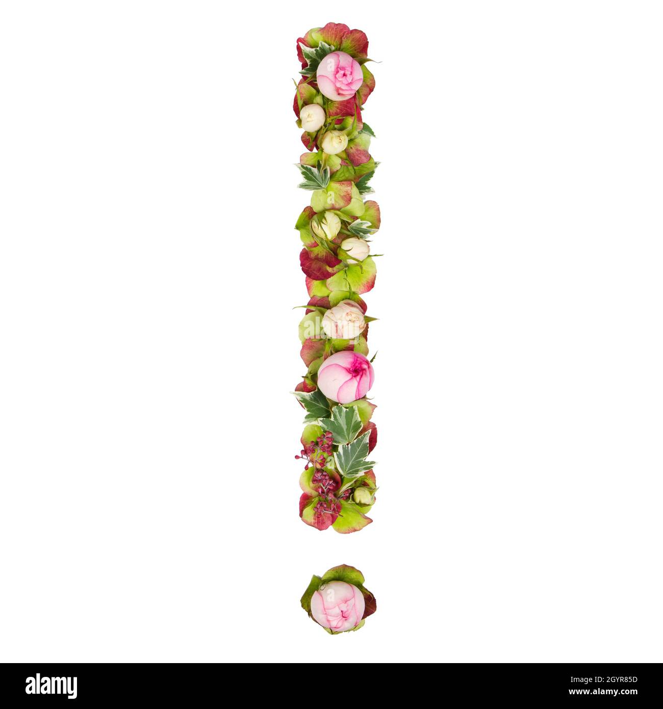 exclamation mark. Part of a set of letters and symbols of the Alphabet ...