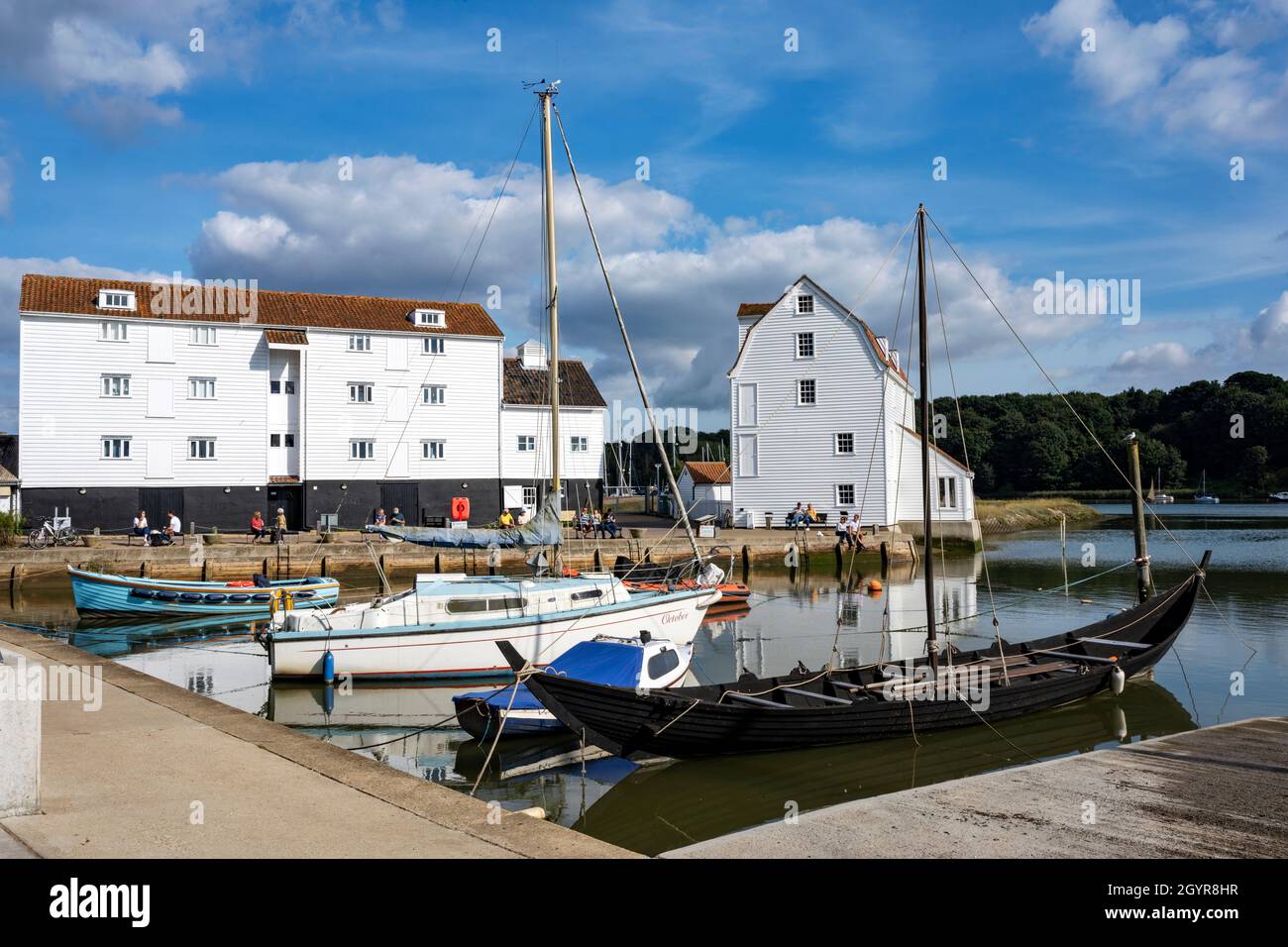 Historic Woodbridge waterfront Suffolk UK Stock Photo - Alamy