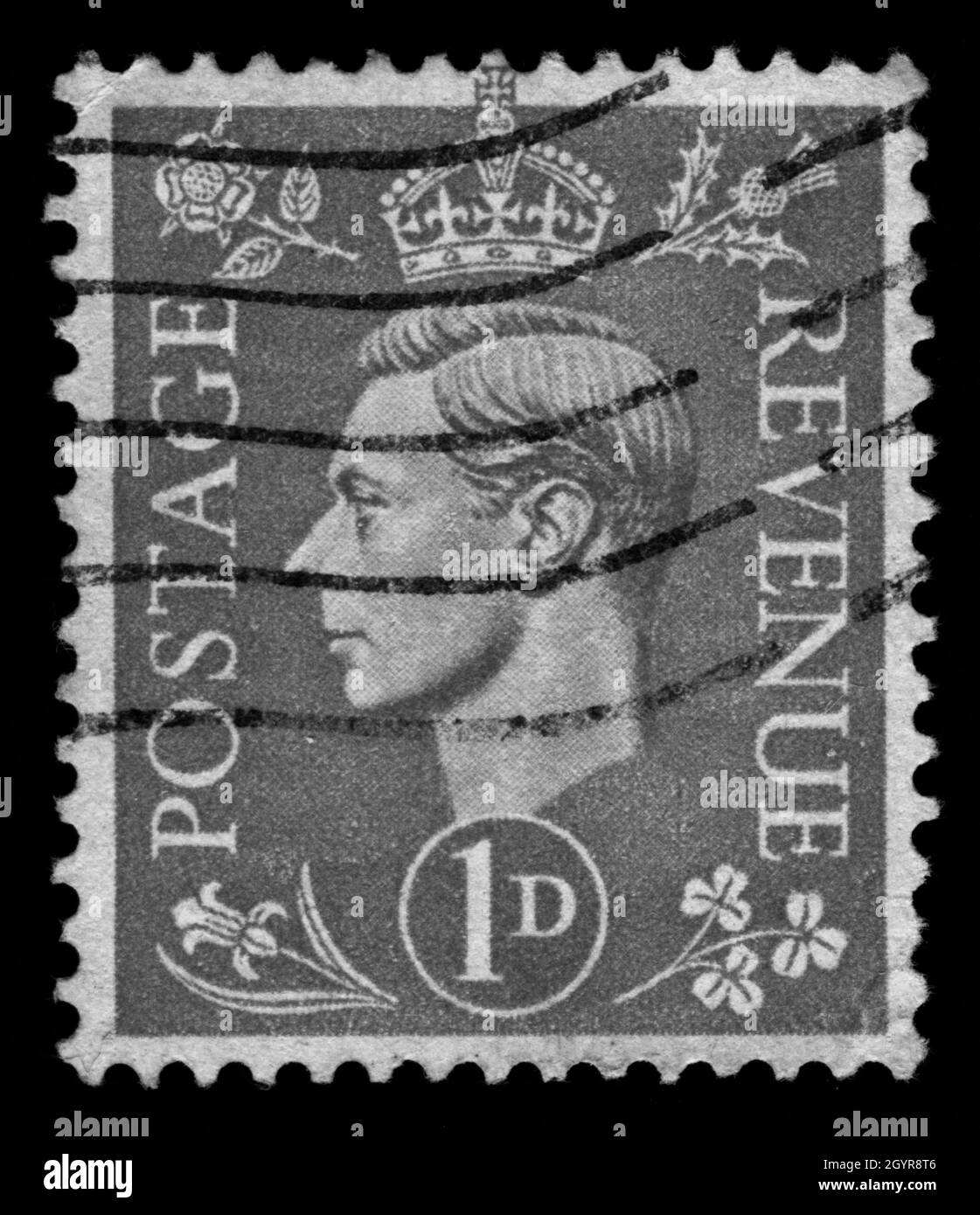 George postage stamp Black and White Stock Photos & Images - Alamy