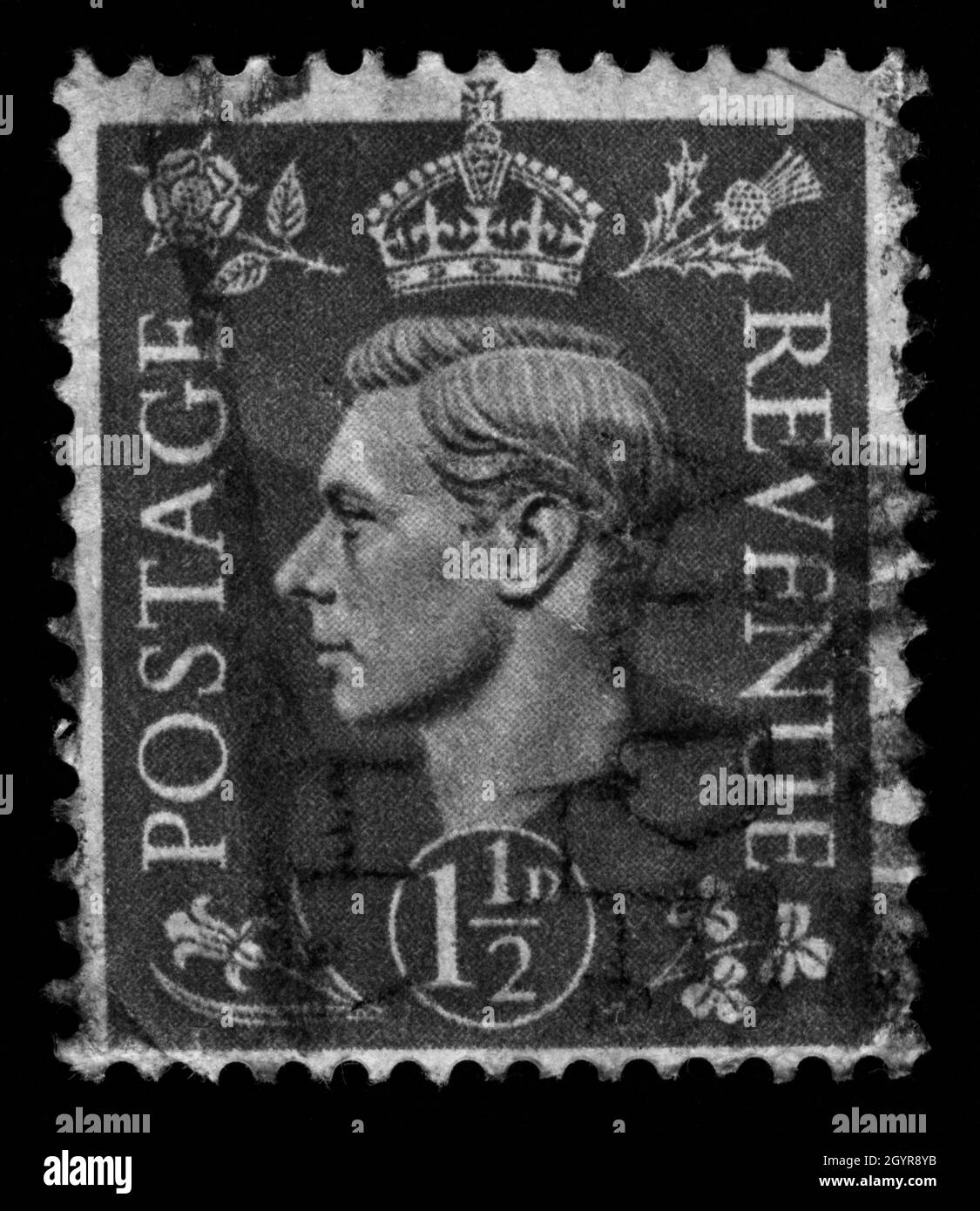 George postage stamp Black and White Stock Photos & Images - Alamy