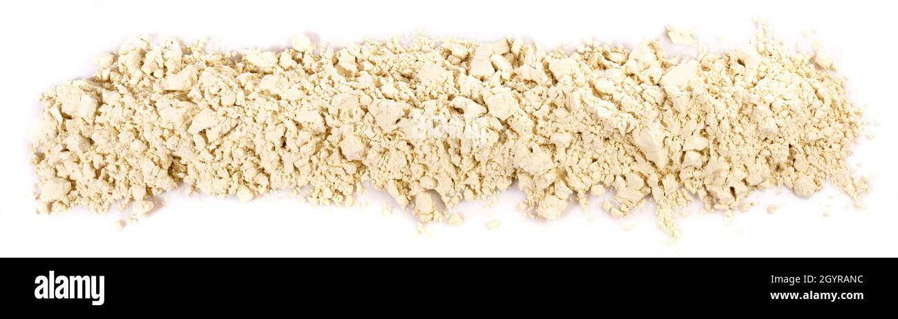 Protein Powder Banner isolated on white Background Stock Photo - Alamy