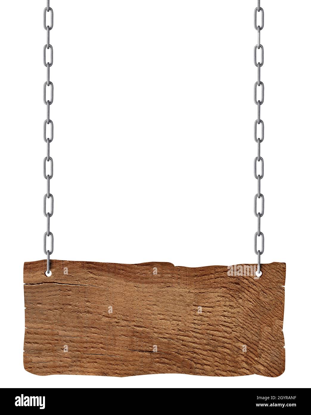 wooden sign chain ropesignboard signpost Stock Photo - Alamy