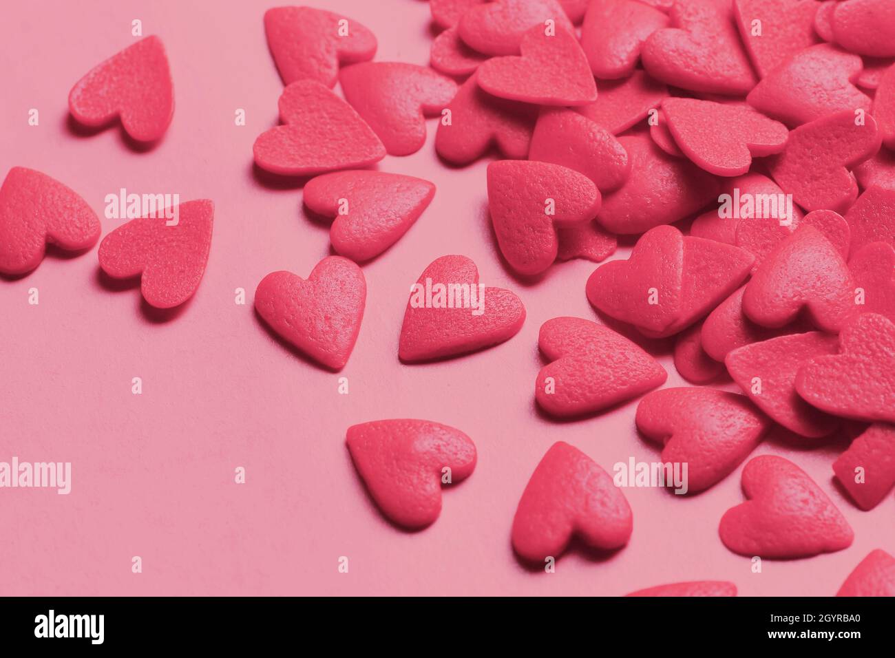 Valentine's day card with candy hearts Stock Photo - Alamy