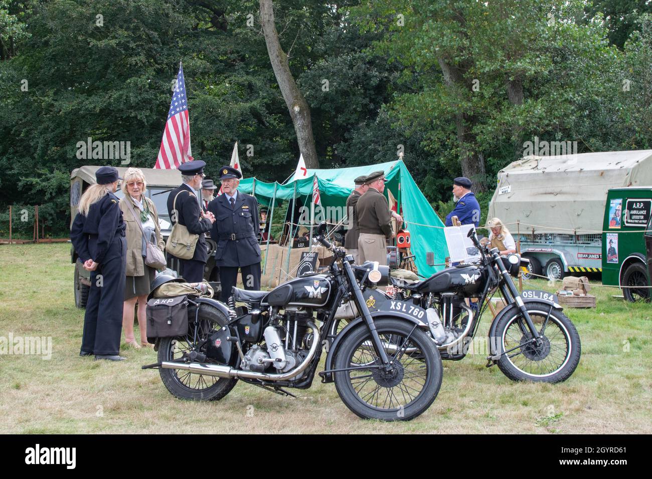 Sheringham, Norfolk, UK - SEPTEMBER 14 2019: People in 1940s RAF ...