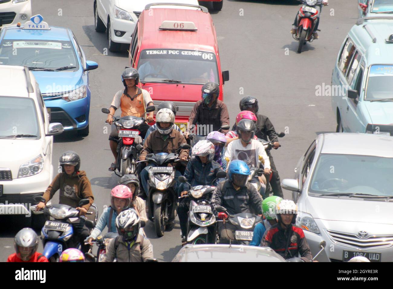 Traffic jam during rush hour jakarta hi-res stock photography and images - Alamy