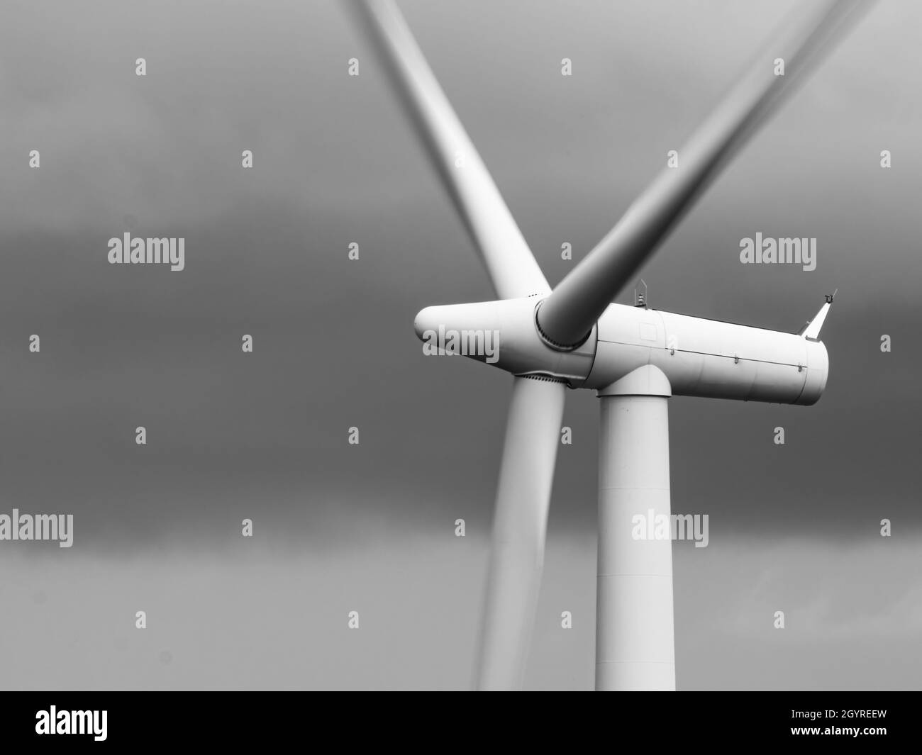 Wind power farm Black and White Stock Photos & Images - Alamy