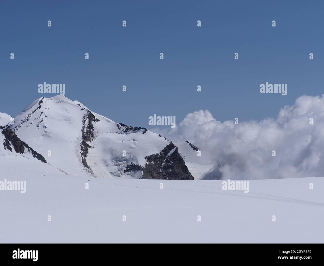 Castor mountain, 4,223 m, between Breithorn and Monte Rosa in canton ...