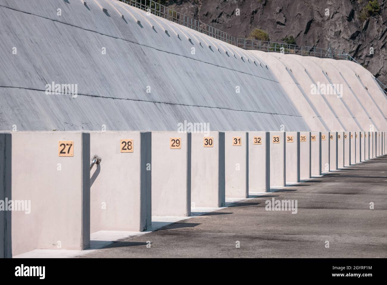 Partial Structure of Dam of Plover Cove Reservoir, daytime, outdoor ...