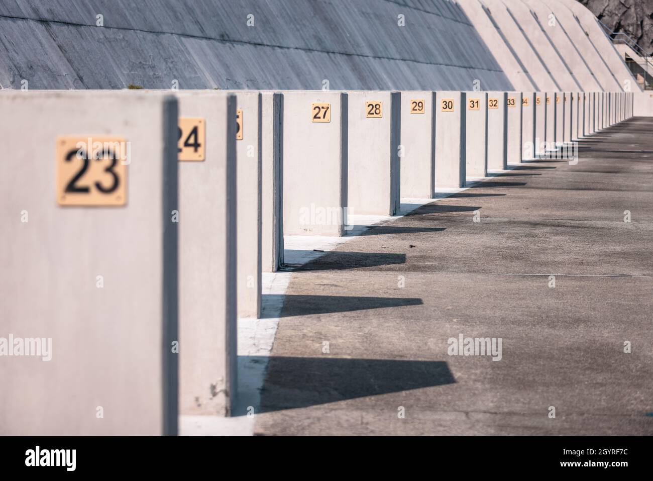 Partial Structure of Dam of Plover Cove Reservoir, daytime, outdoor ...