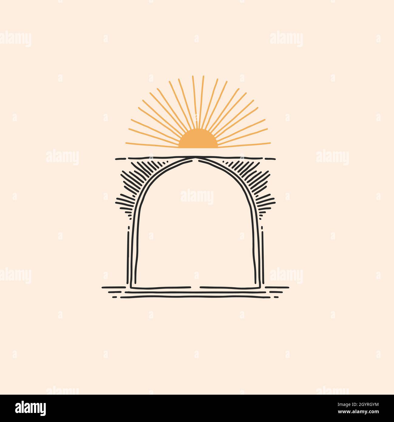 Minimalistic emblem Stock Vector Images - Alamy