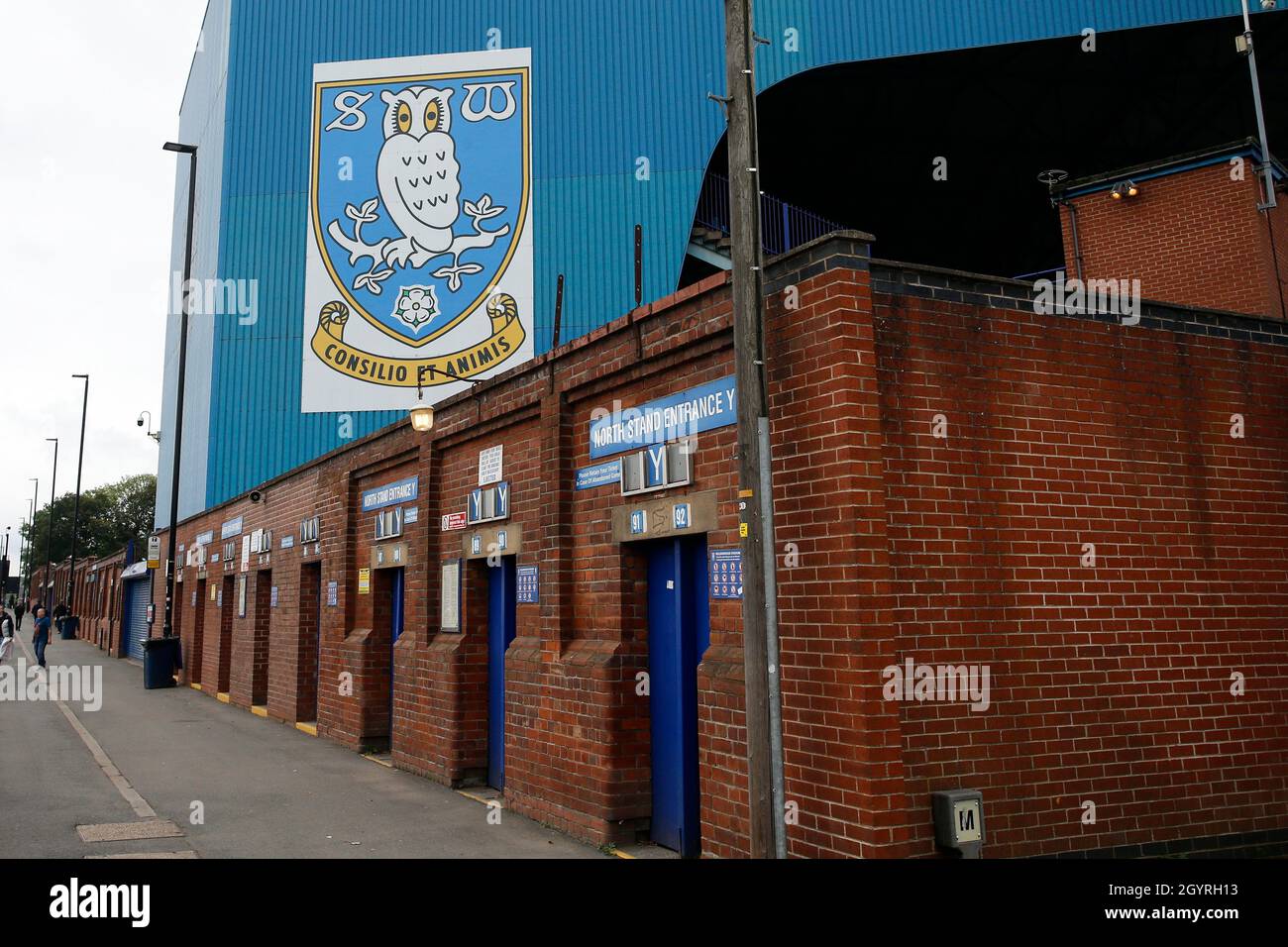 General exterior view of Hillsborough Stadium, Home Stadium of ...