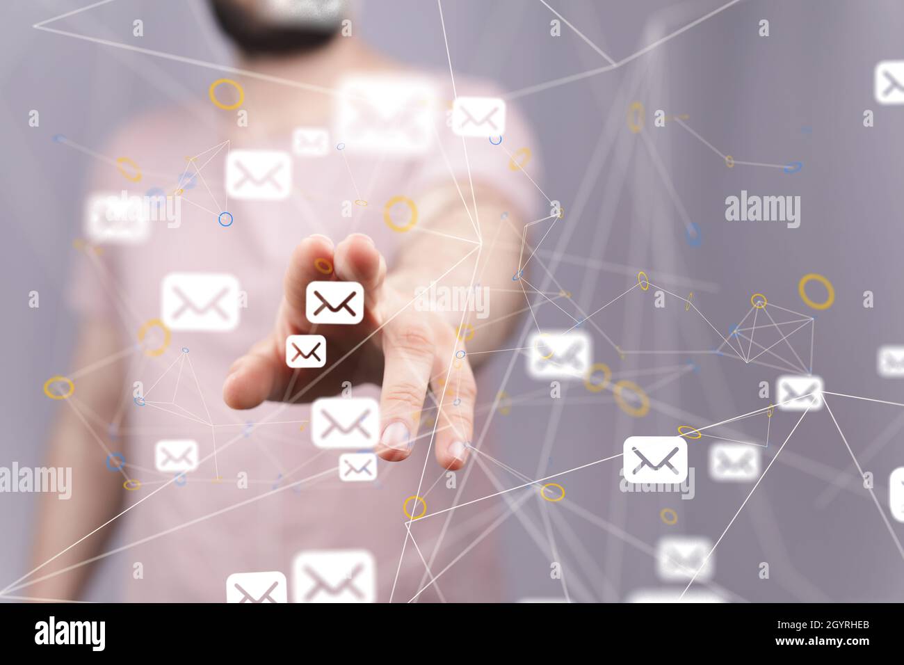 3d illustration of contact connection communication support Stock Photo ...