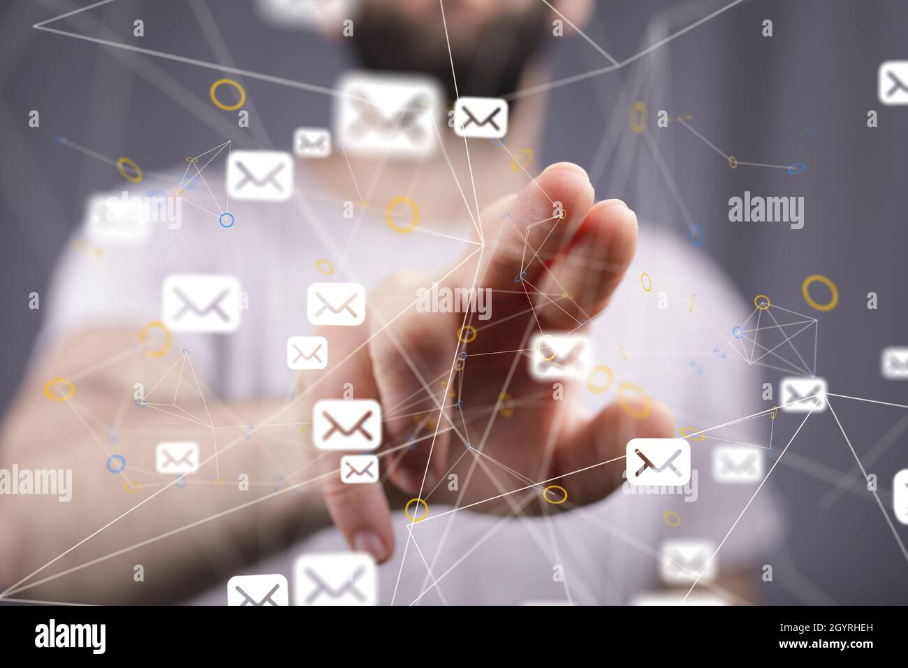 3d illustration of contact connection communication support Stock Photo ...