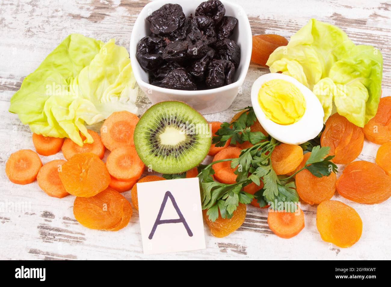 Nutritious ingredients and eating containing vitamin A and dietary ...