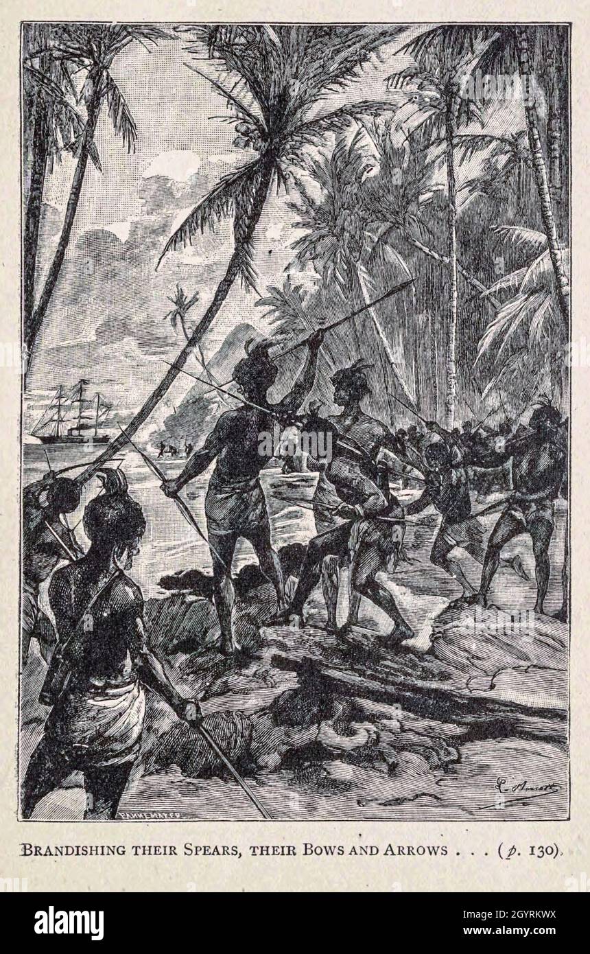 Brandishing their Spears, Bows and Arrows from the book ' Mistress ...