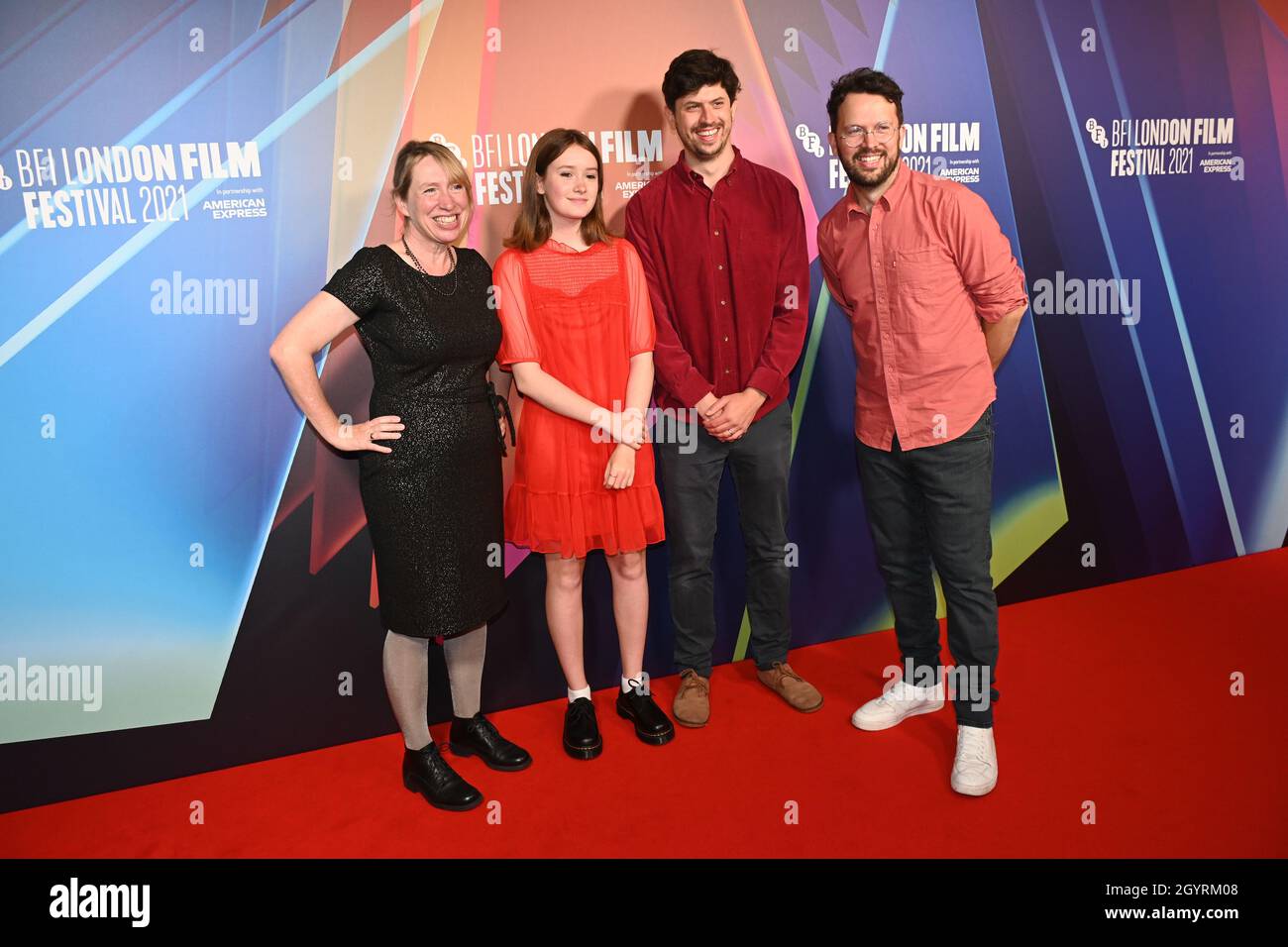 London, UK. 09th Oct, 2021. Helen Argo, Bronte Carmichael, Mikey Please ...