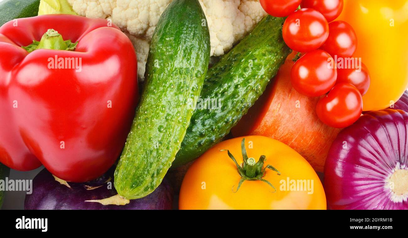 Set various fruit vegetables hi-res stock photography and images - Alamy