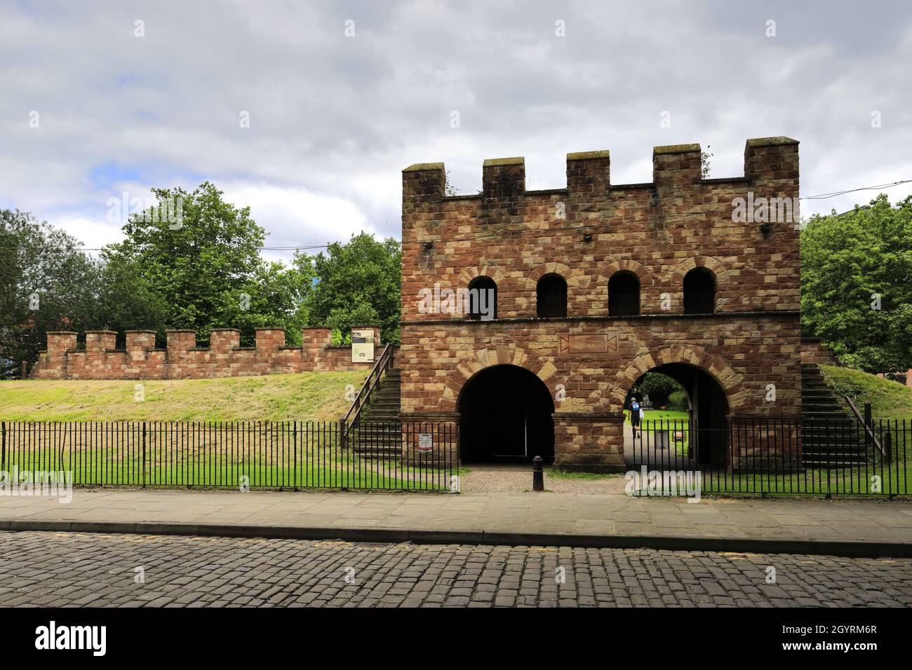 The site of the old Roman fort of Mancunium, Castlefield, Manchester ...