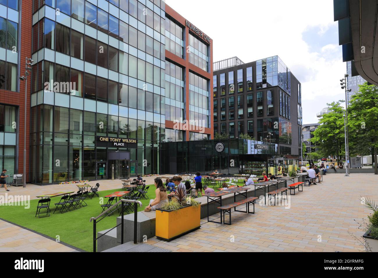 View of Tony Wilson Place, Greater Manchester, England Stock Photo - Alamy