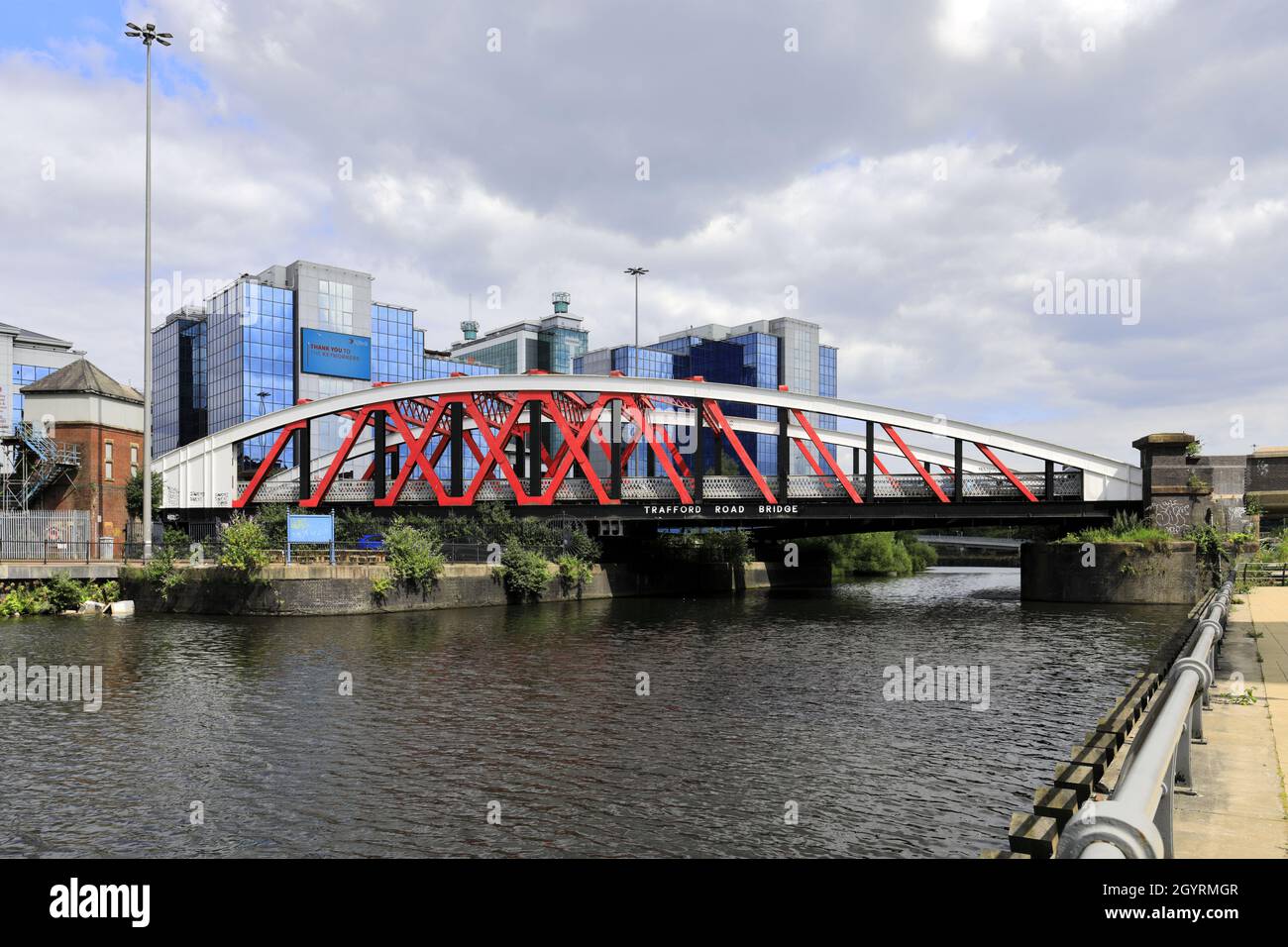 The Trafford road swing bridge, Manchester Ship Canal, Greater ...