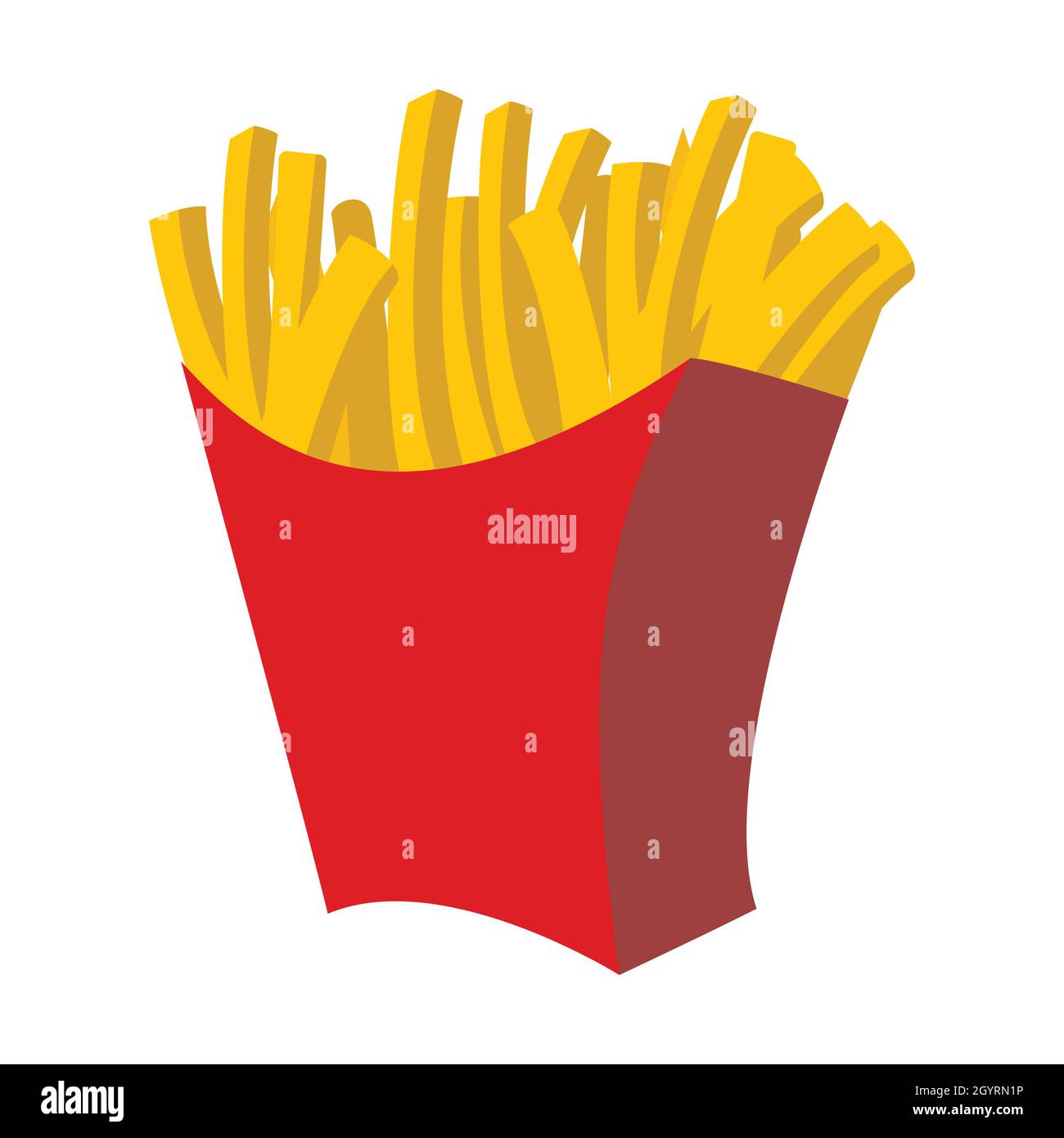French fries vector illustration vector illustration Stock Vector Image ...