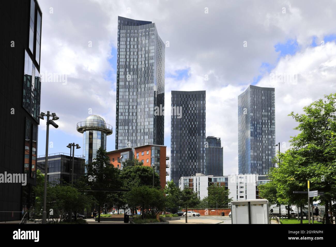 The Beetham Tower, 301–303 Deansgate, Greater Manchester, England Stock ...
