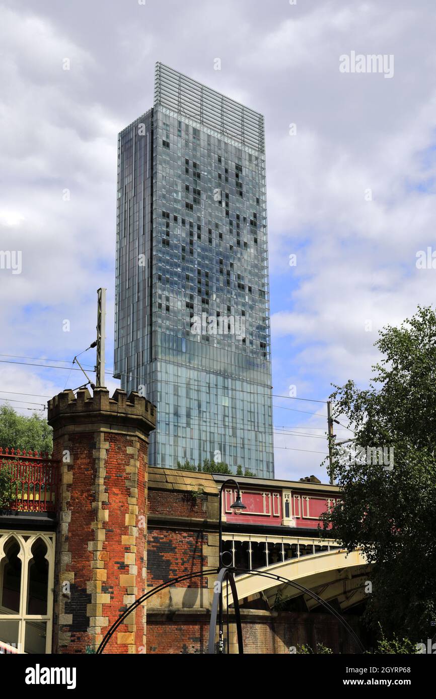 The Beetham Tower, 301–303 Deansgate, Greater Manchester, England Stock ...
