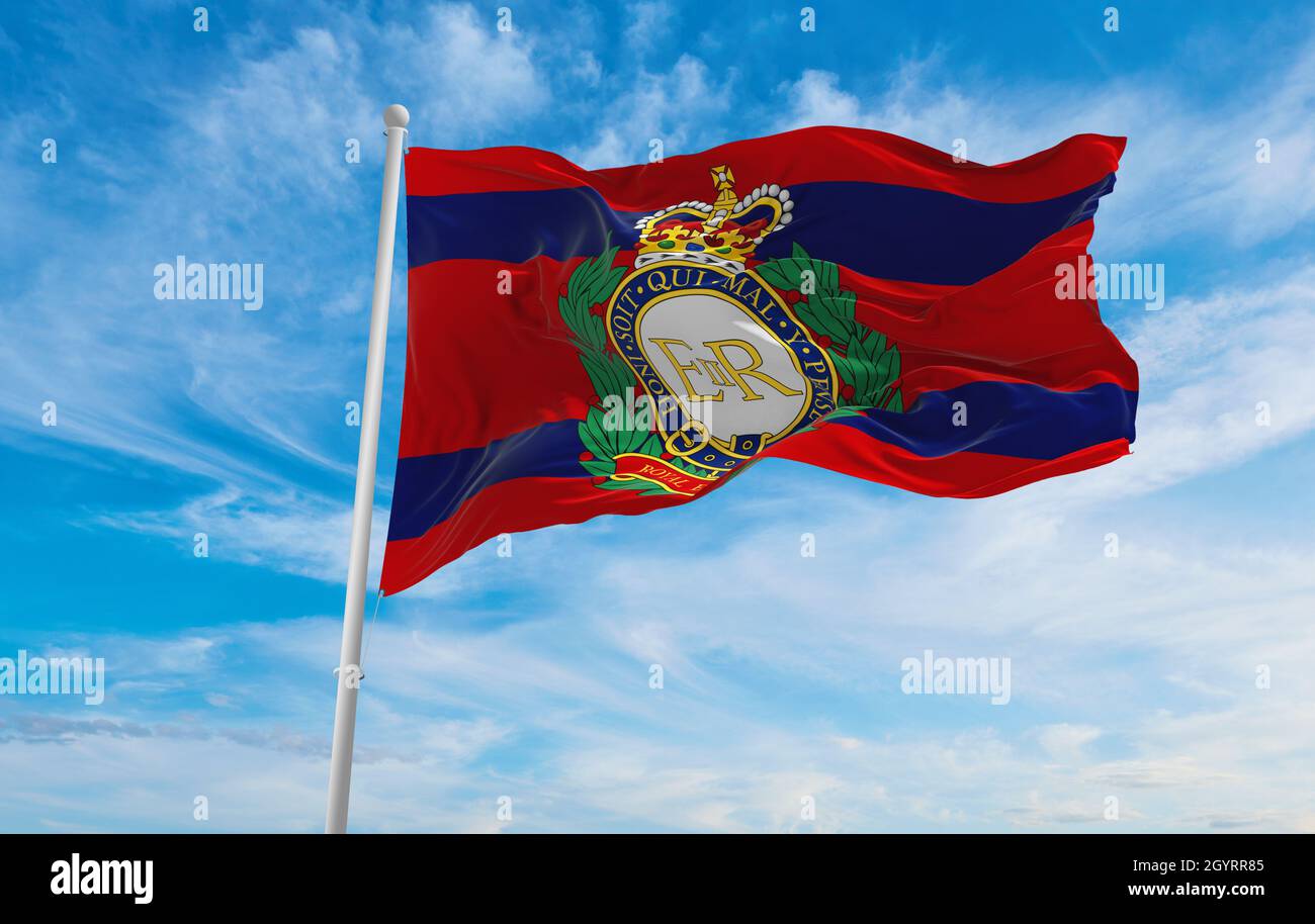 Royal engineers flag hi-res stock photography and images - Alamy