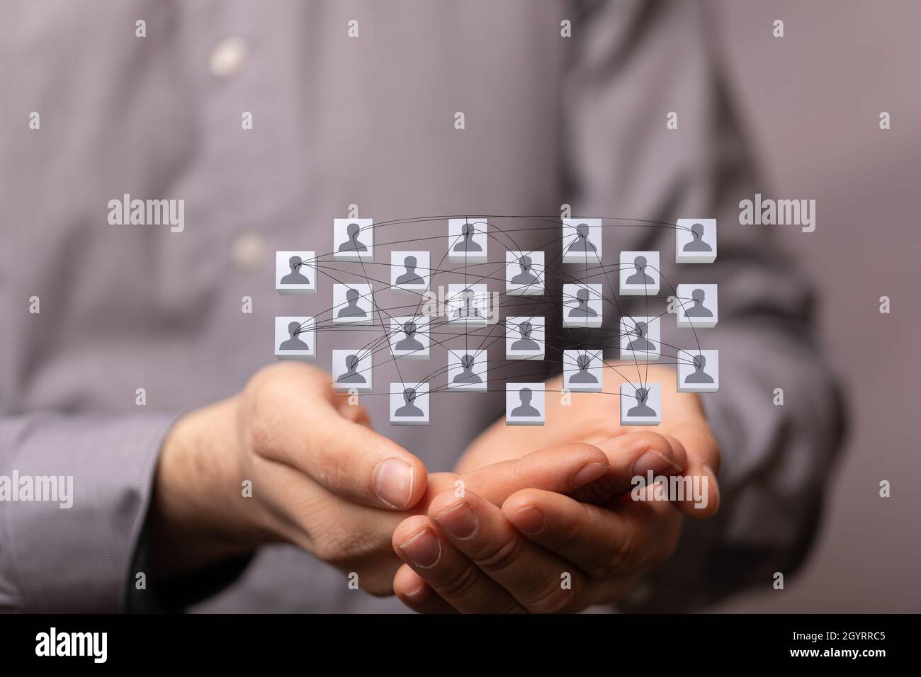 3d illustration of a digital conference, network and data concept Stock ...