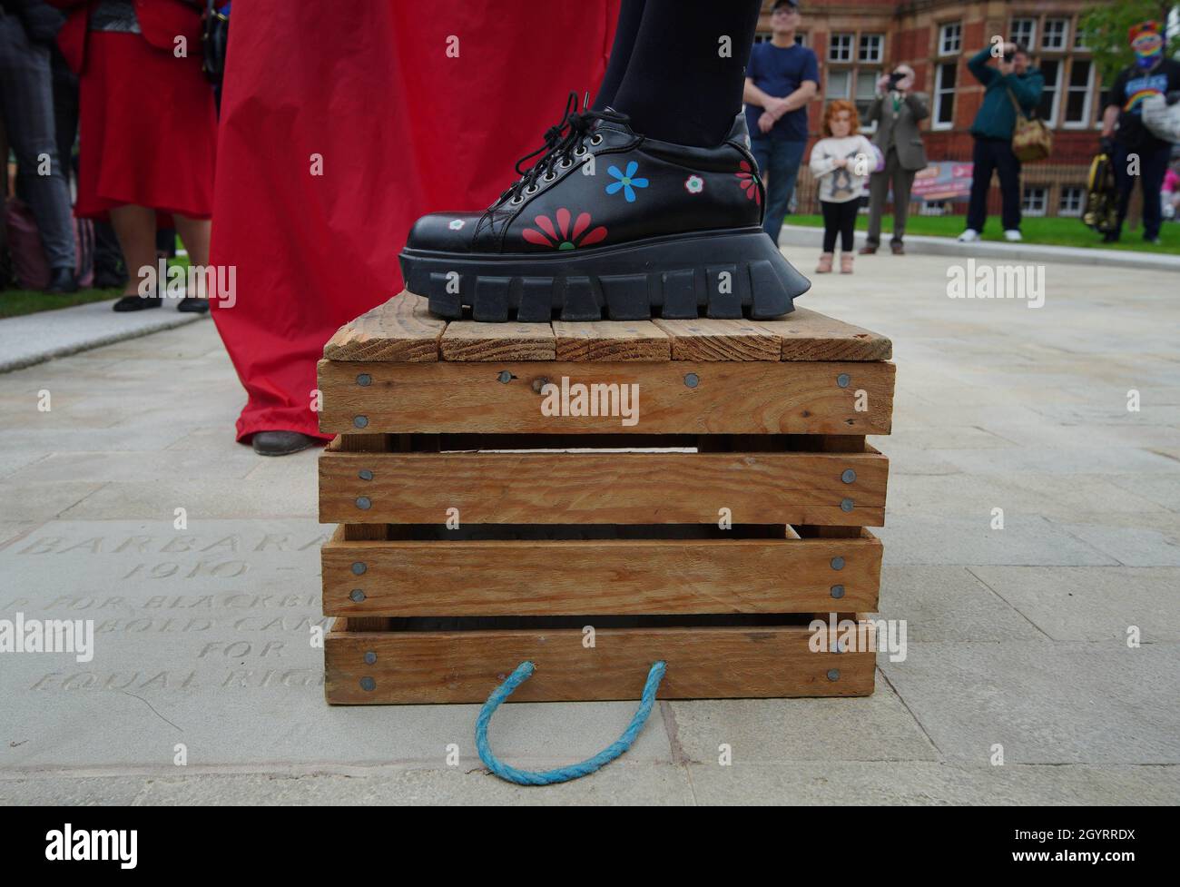 Labour deputy leader Angela Rayner speaking at the unveiling of a ...