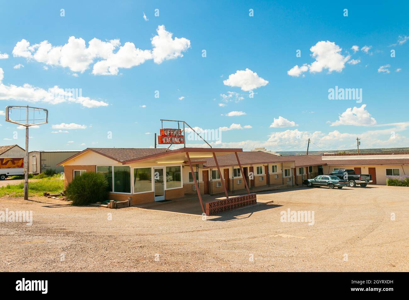 classic old motel on Route 66 USA Stock Photo - Alamy
