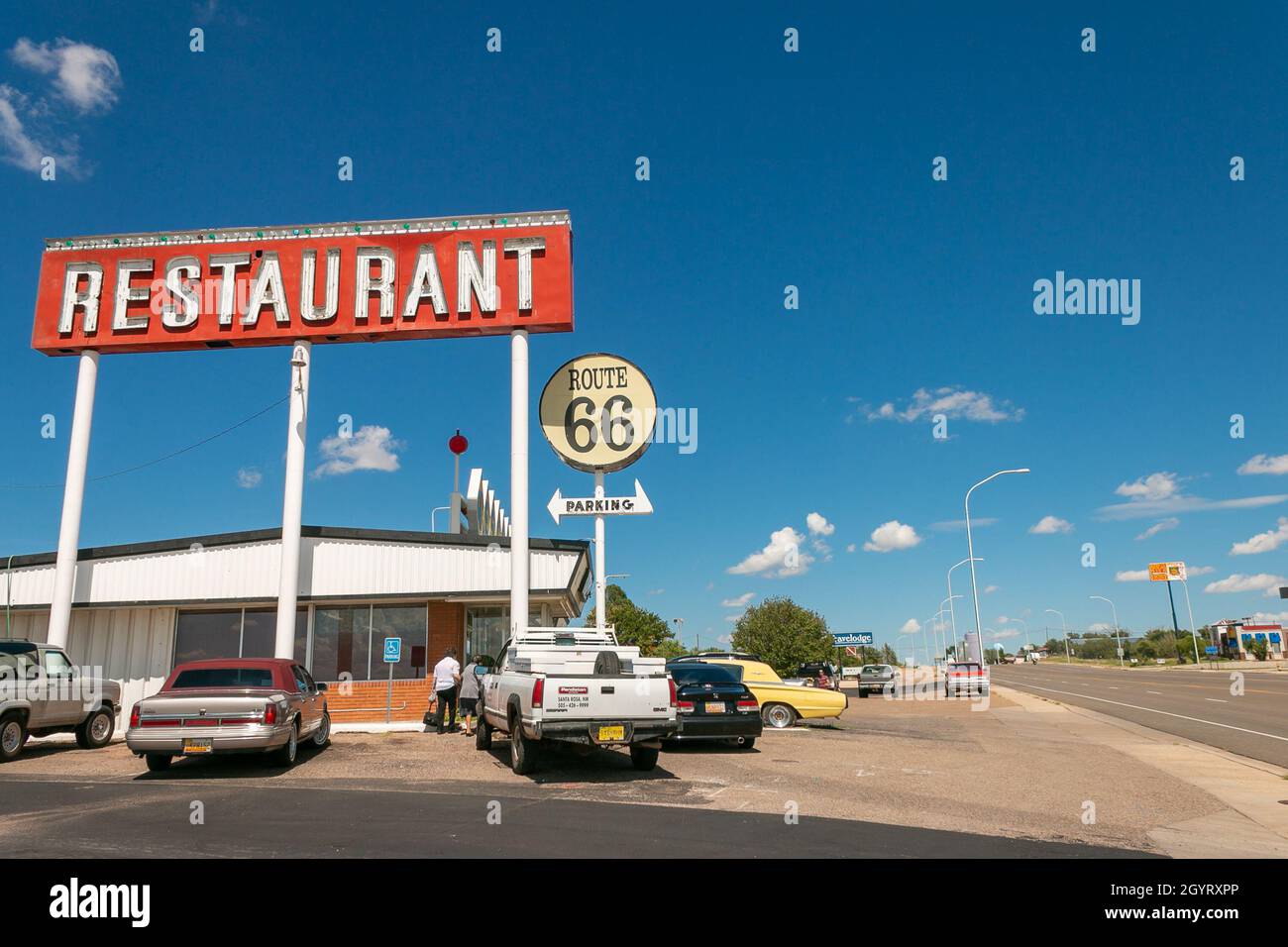 vintage Route 66 Restaurant in Santa Rosa, New Mexico on Route 66, USA ...